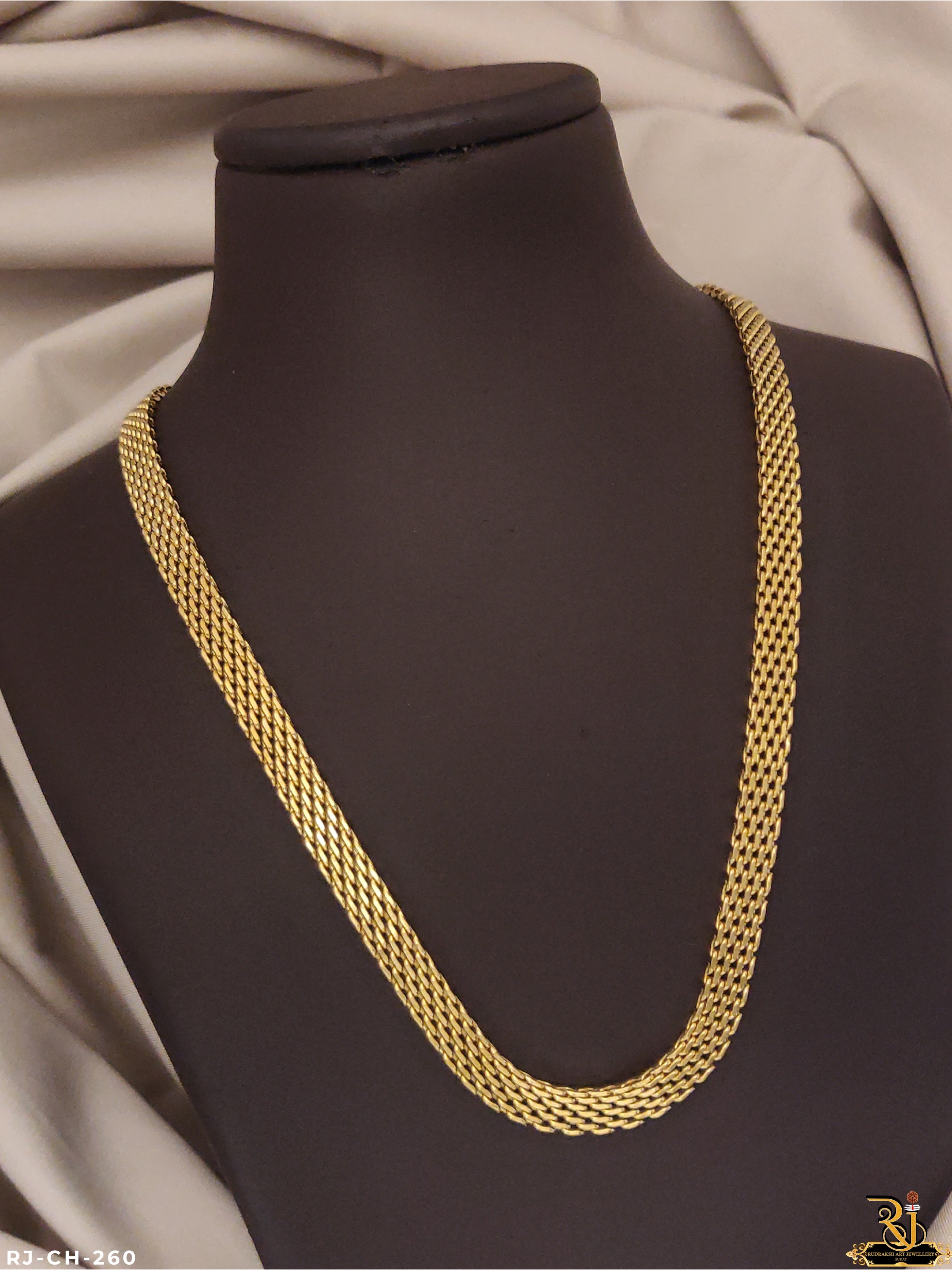 Gold looking design Milan patti chain for men CH-260 – Rudraksh Art ...