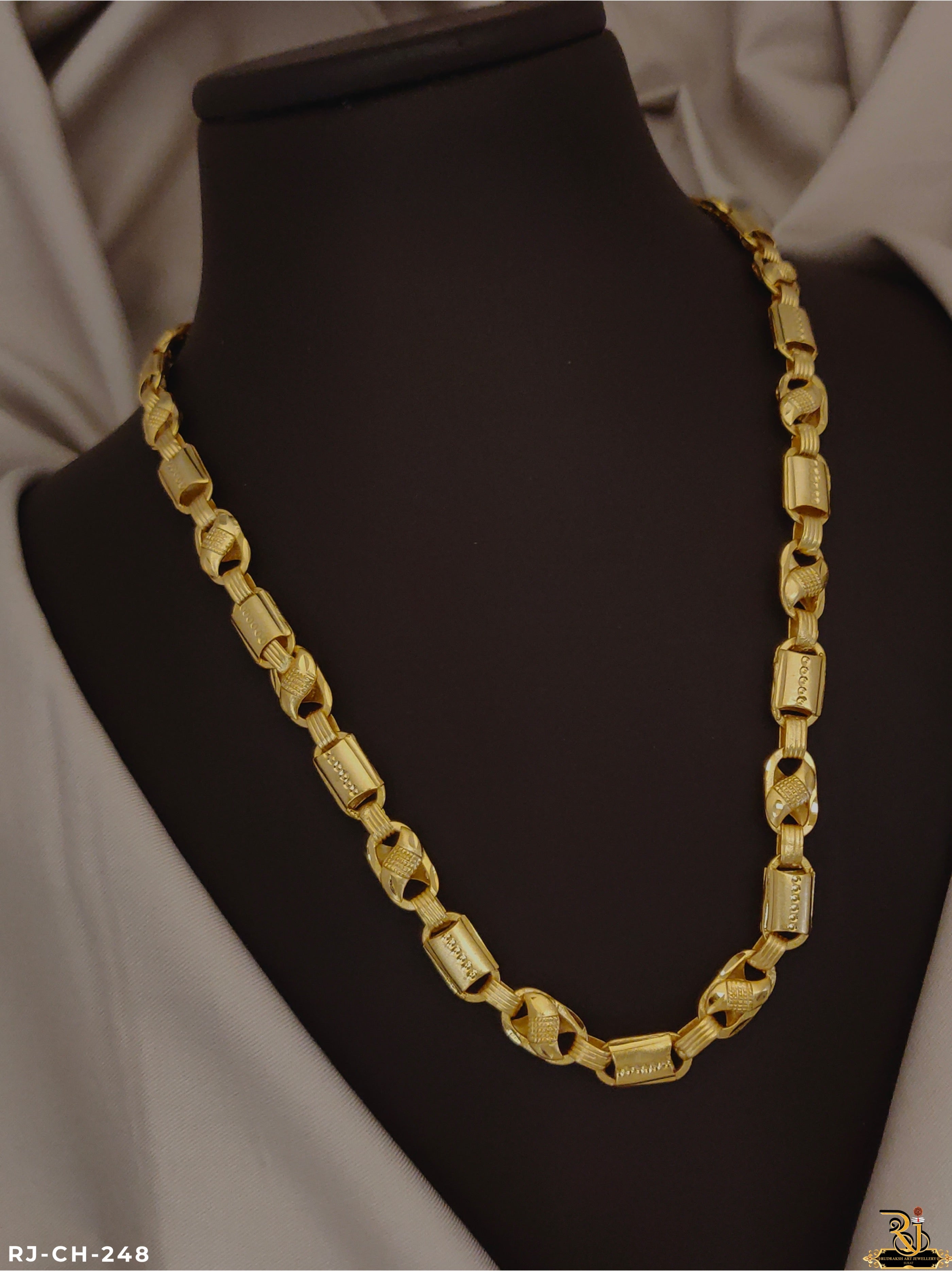 Classical Koyli With Bridge Men’s Style Chain CH-248 – Rudraksh Art ...
